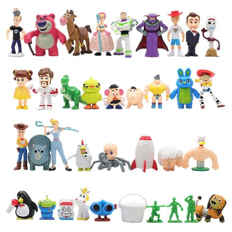 36pcsset 3 5cm Toy Story Figure Woody Jessie Forky Lotso Bo Peep Rex