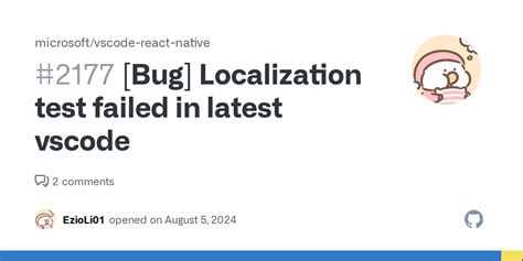Bug Localization Test Failed In Latest Vscode · Issue 2177