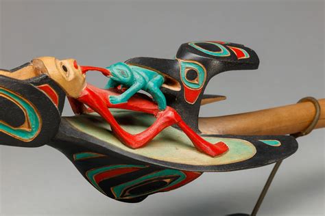 Raven Ceremonial Rattle By Trevor Angus Gitxsan Quintana Galleries