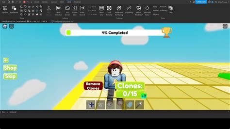 3d Ui Test For My Game Obby But You Can Clone Yourself R Roblox