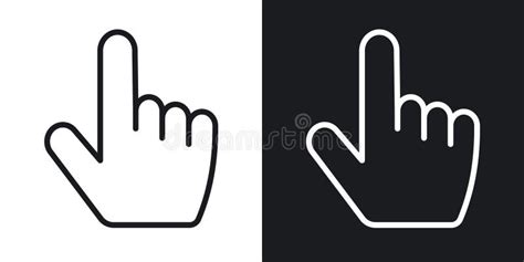 Hand Pointer Vecor Icon Set Stock Vector Illustration Of Isolated Computer 340495475