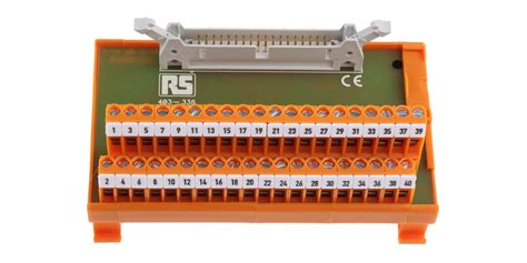 RS PRO Pole IDC Connector Interface Module DIN Rail Mount RS Components Indonesia