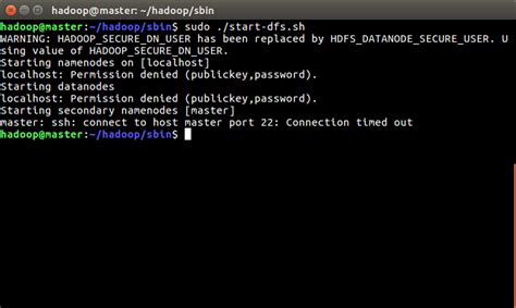 Hdfs Hadoop Start Dfssh Permission Deniedpublickeypassword