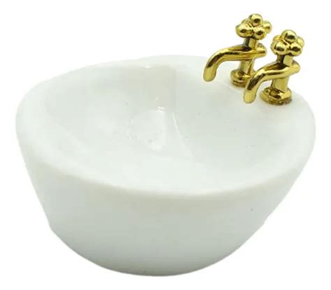 Mini Lavabo De Simulación Para Casa De Muñecas Lavabo Cuotas Sin Interés