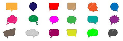 Premium Vector | Speech bubble set talk bubble cloud speech bubbles collection