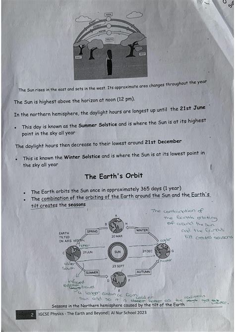 SOLUTION Complete Igcse Space Physics Notes Studypool