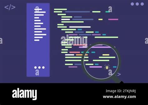 Finding Bugs In Code Programming Software Development Stock Video