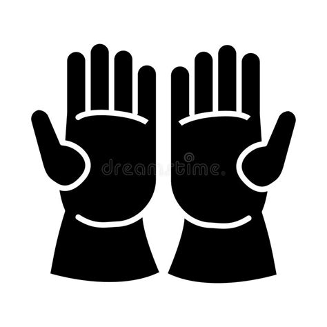Safety Gloves Icon Vector Stock Illustration Illustration Of Glove