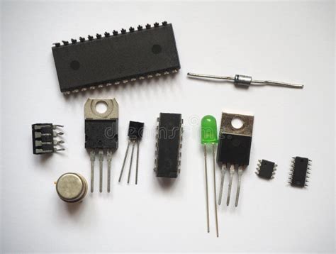 Various Electronic Circuit Elements Stock Image Image Of Diode Mixed 303045847