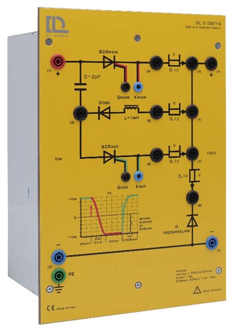 Scr With Turn Off Circuit De Lorenzo Training And Didactical Equipment