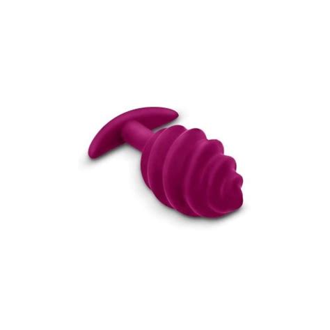 G Plus Twist Textured Butt Plug Sweet Raspberry Sex Toys And Adult