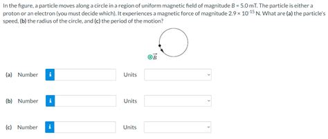 Solved In The Figure A Particle Moves Along A Circle In A Chegg