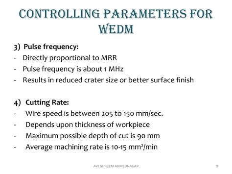 Wire Electric Discharge Machining Process Ppt