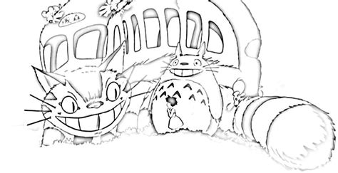 Totoro Cat Bus Drawing
