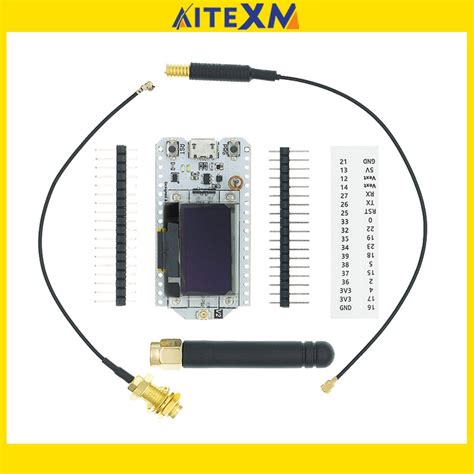Sx1276 Esp32 Lora 868mhz 915mhz 433mhz 0 96 Inch Blue Oled Display Bluetooth Compatible Wifi Kit