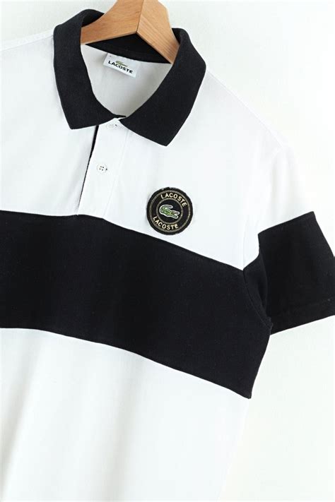 M Lacoste 라코스테 반팔 카라 티셔츠 검흰 세컨웨어