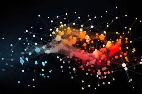 Premium Ai Image Abstract Background Functions Of Complex Networks Generative Ai