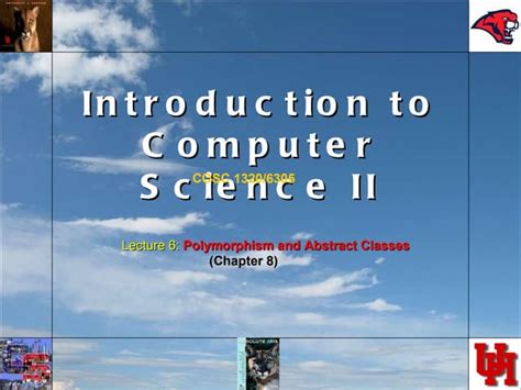 Lecture 6 Polymorphism Ppt