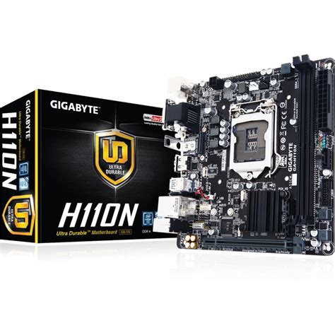 Gigabyte GA-H110N Intel H110 So.1151 Dual Channel DDR4 Mini-ITX Retail ...