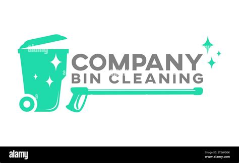 Trash Can Bin Cleaning Logo Stock Vector Image And Art Alamy