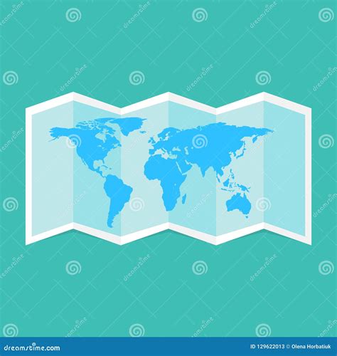 World Map Blank Vector Illustration Blank Map Design Mockup Isolated