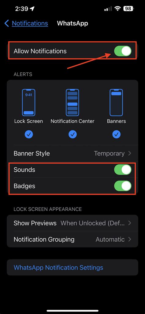 How To Fix Whatsapp Notifications Not Showing On Iphone