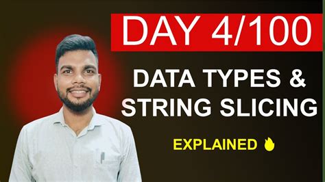 Day 4100 Python Data Types String Slicing And Type Casting Explained