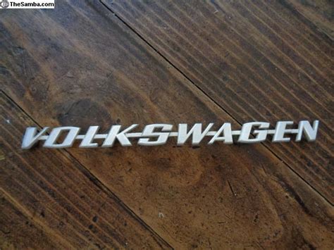 Vw Classifieds Type 3 Volkswagen Script Emblem 311853687c