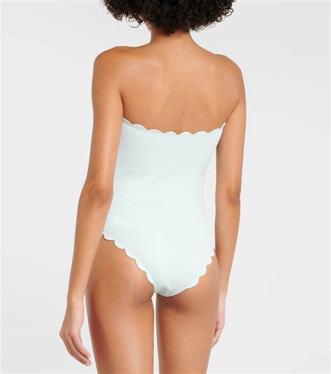 Marysia Scalloped Strapless Swimsuit Marysia