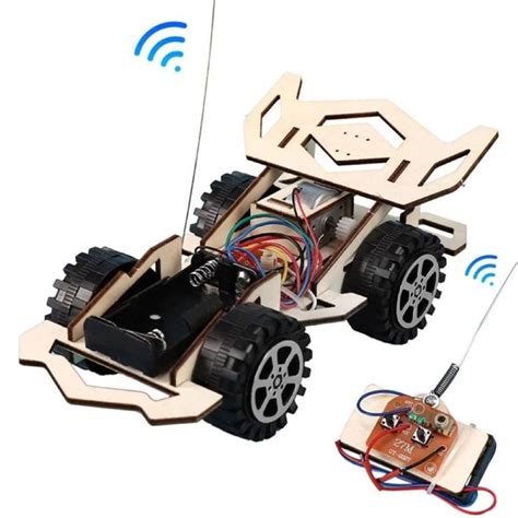 Exercise Ability Special Remote Control Diy Wood Rc Rc Racing Car