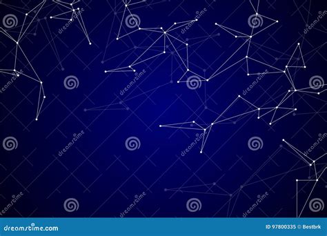 Structure Of Molecular Particles And Atom Polygonal Abstract Background Technology And Science
