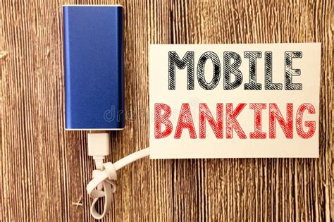 Conceptual Hand Writing Text Caption Inspiration Showing Mobile Banking Business Concept For