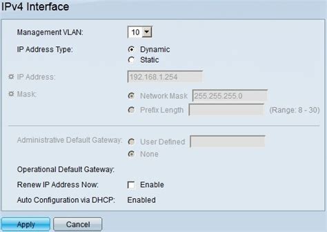 Ipv4 Configuration On The 200 Series Managed Switches Cisco