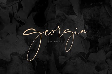 Georgia Script Font FreeDaFonts