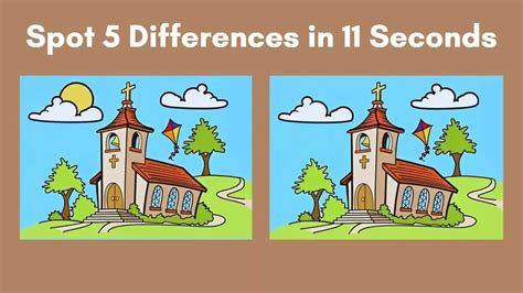 Spot The Difference You Are A Genius If You Can Spot 5 Differences