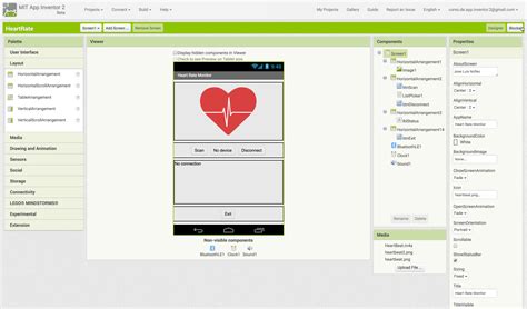 Heart Rate Monitor With Arduinogenuino 101 Explore Mit App Inventor