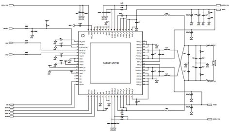 Typical 2N PBTL Application With BD Modulation Filters For TAS5614A Audio Amplifier