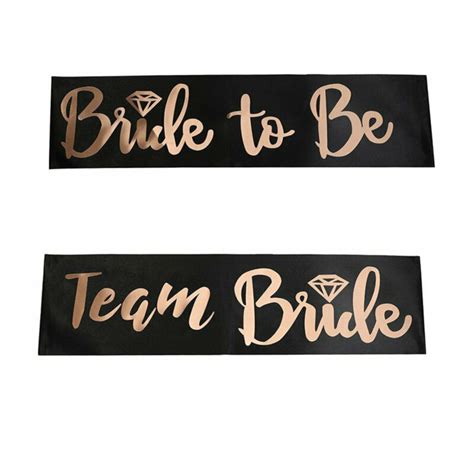 Team Bride To Be Sash Hens Night Party Bridesmaid Wedding Sashes Bridal