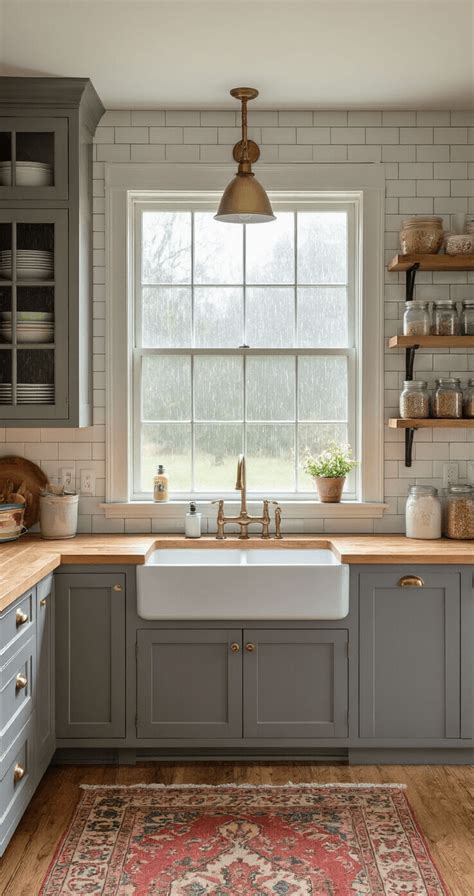 Gray Cabinets The Secret To A Timeless Farmhouse Kitchen