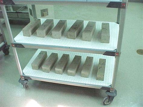 17 Shrinkage Specimens Being Dried In A Controlled Environment