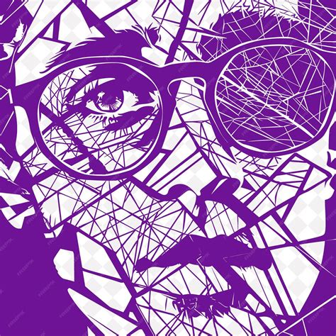 Broken Eyeglass Frames With Bent Metal Textures And Human Fa Creative Texture Background Designs