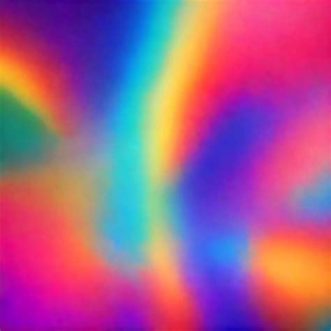 A Rainbow Is On A Screen With A Rainbow Pattern Premium Ai Generated