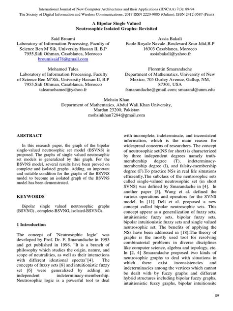 a bipolar single valued neutrosophic isolated graphs revisited pdf