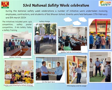 Muskan Shaikh On Linkedin National Safety Week Celebration At Grasim