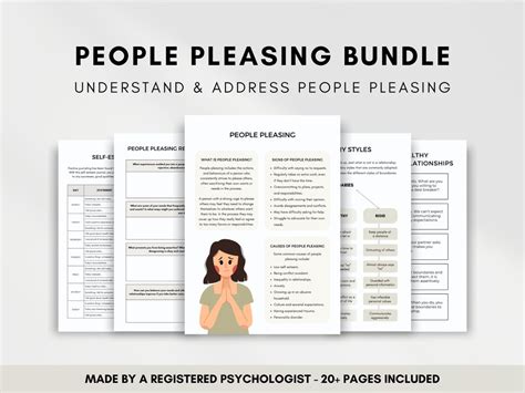 People Pleasing Worksheets Boundary Setting And Self Esteem Printable
