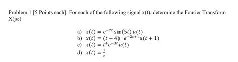 solved problem 1 [5 points each] for each of the following