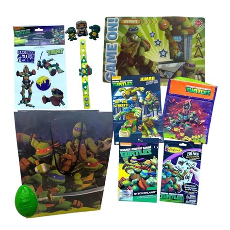 Handmade Toys Teenage Mutant Ninja Turtles Easter Basket Tmnt Lunch Bag Activity Toy Set