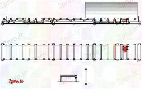 دانلود نقشه ساختمان اداری تجاری صنعتی جدول غلطک جزئیات کد73824