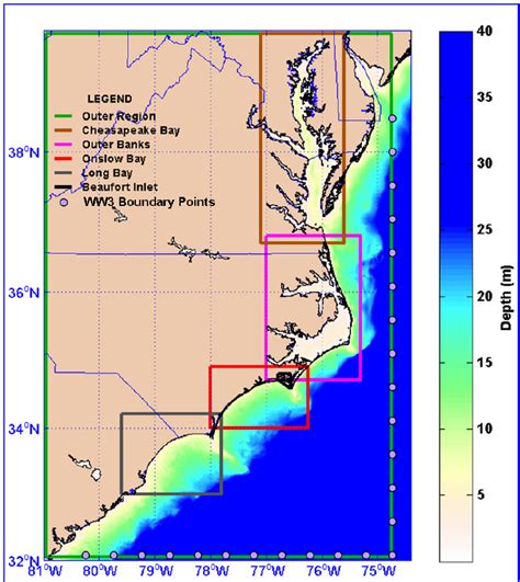 Operational Swan Model Domains And Boundary Points Download