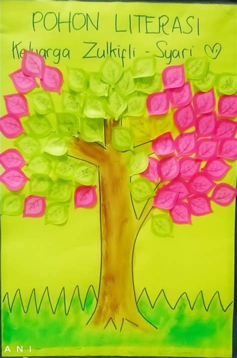 100 Contoh Gambar Pohon Literasi Unik dan Cantik untuk Pojok Baca ...